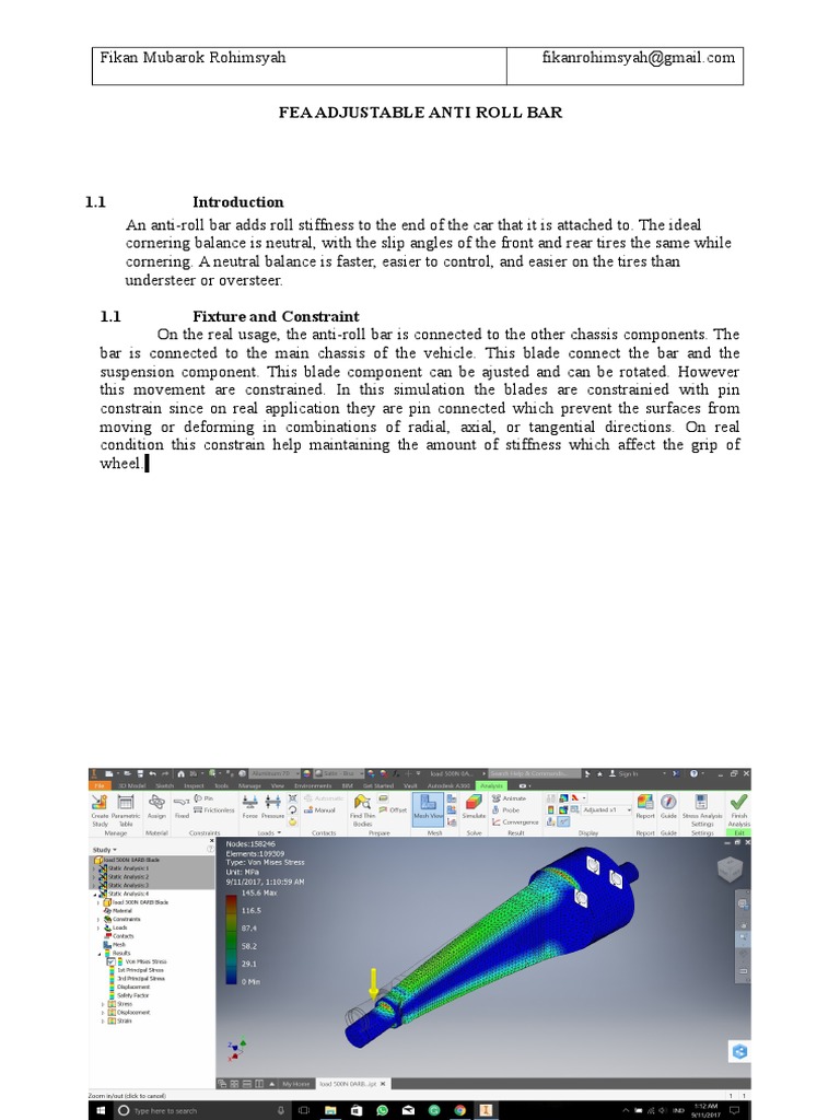 Task Report of ARB Blade (Fikan Mubarok R) | PDF | Ultimate Tensile ...