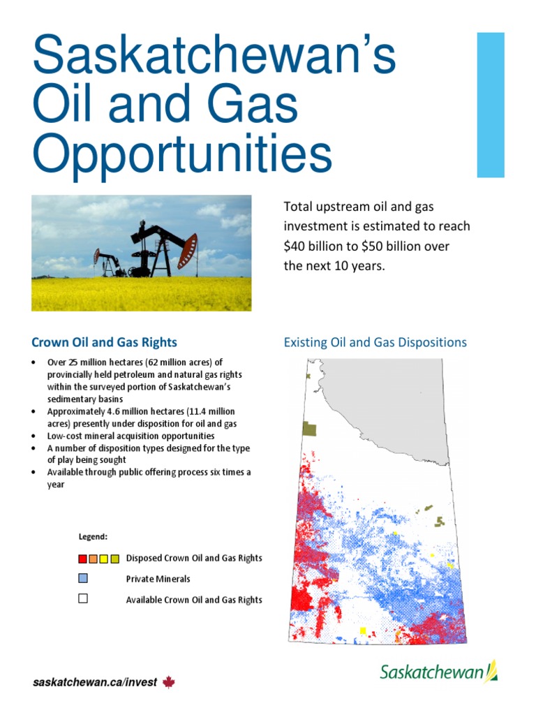 Oil and Gas Opportunities | PDF | Saskatchewan | Petroleum
