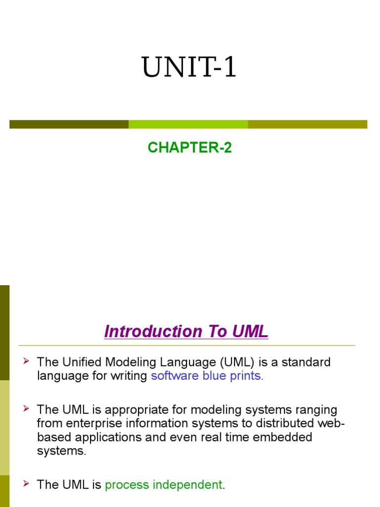 Ch 2 Introduction To Uml Pdf Class Computer Programming Unified Modeling Language