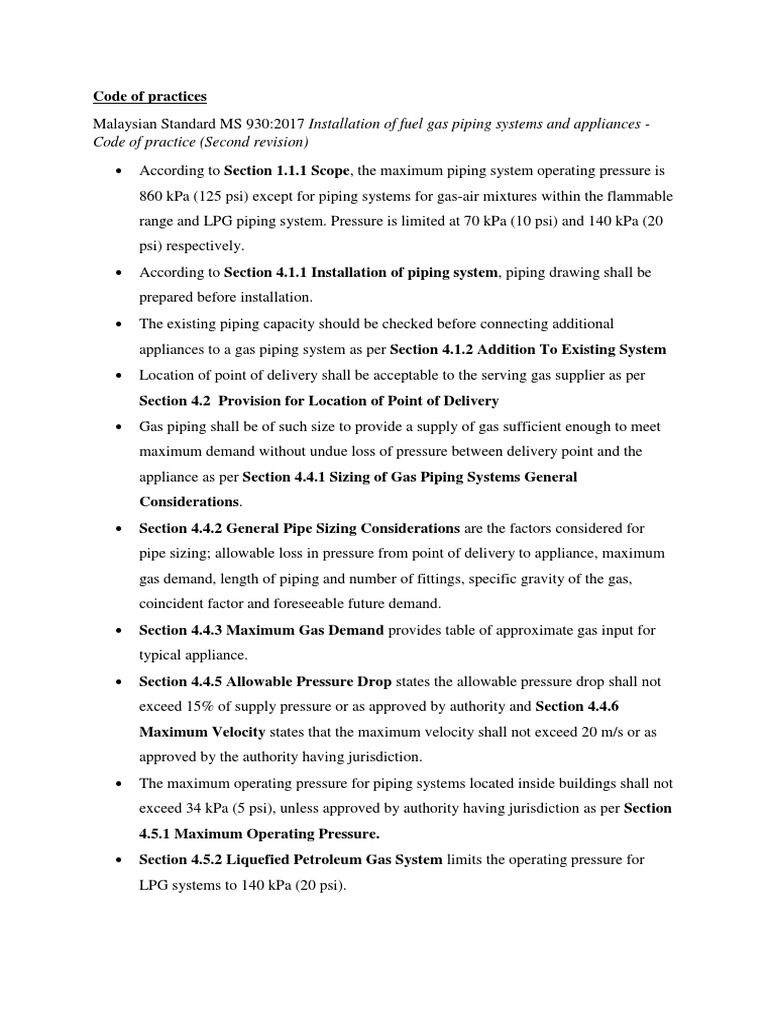 Code of Practices | PDF | Liquefied Petroleum Gas | Pressure