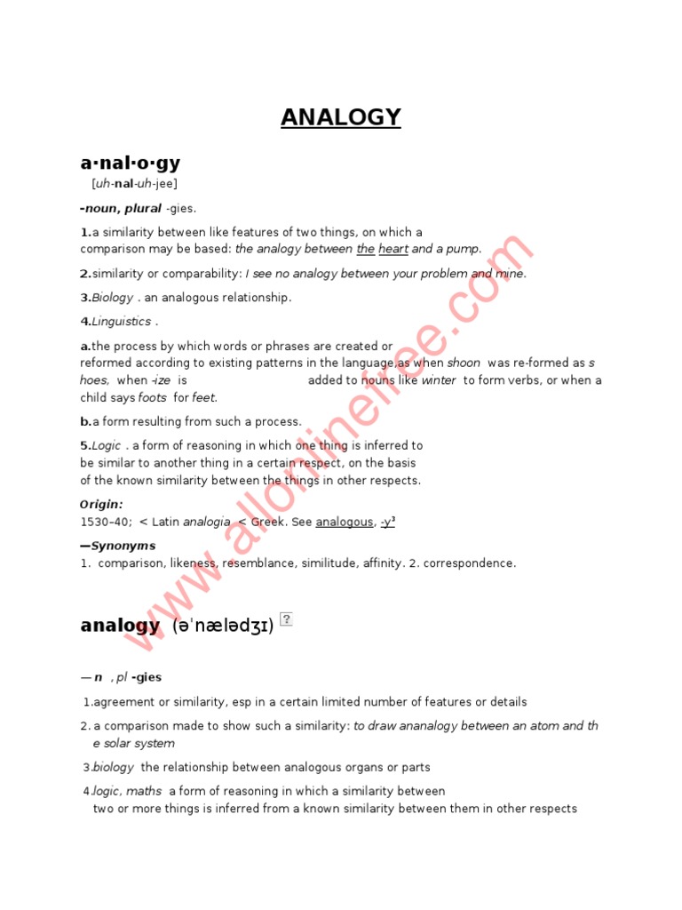 Verbal Section Analogies Practice Tests PDF | PDF | Language Arts ...