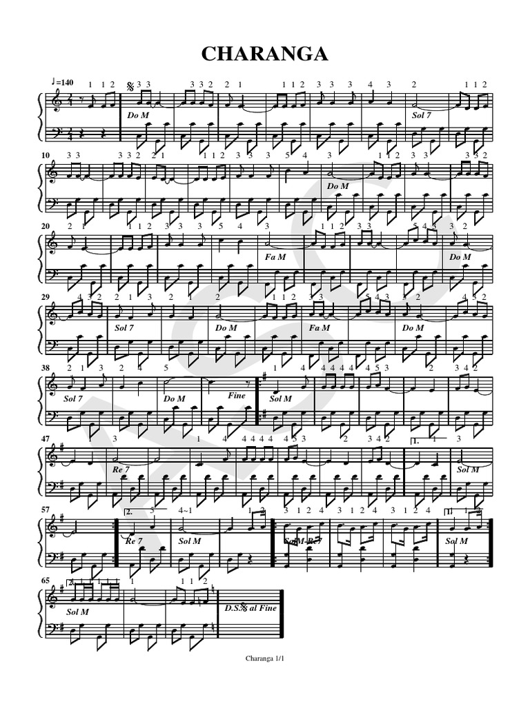 Charanga partitura