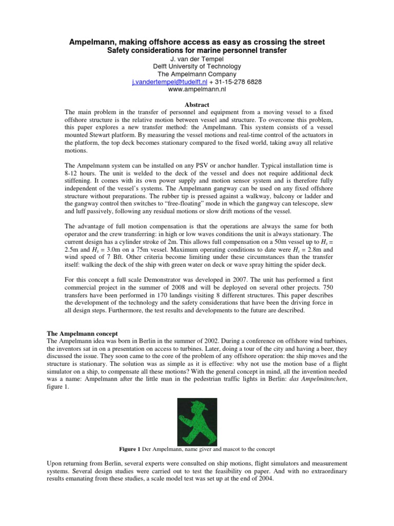 Ampelmann Gangway | PDF | Nature