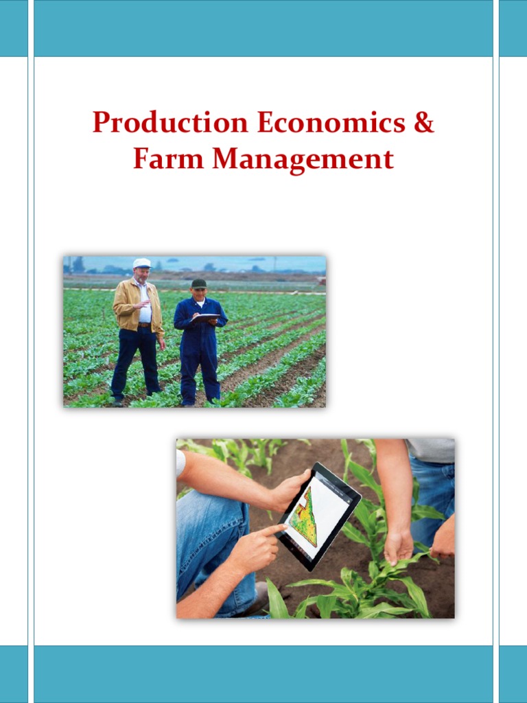 Production Economics Farm Management | Factors Of Production ...