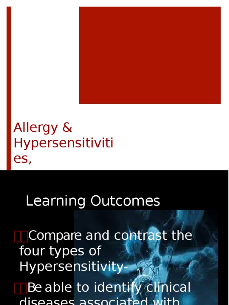 Understanding the Four Types of Hypersensitivity Reactions: A ...