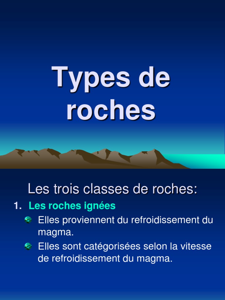 Types de Roches | PDF