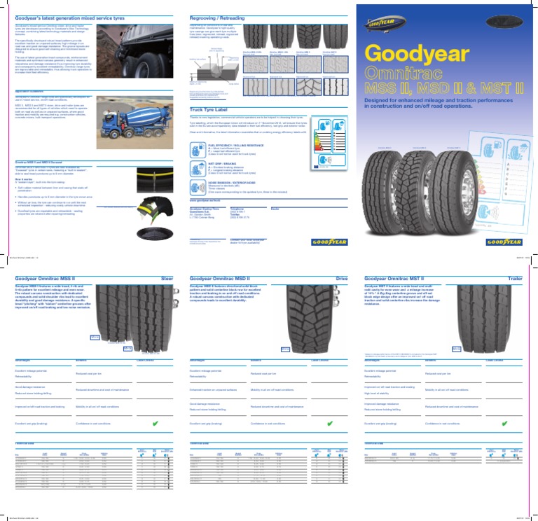 Brochure Omnitrac Goodyear | PDF | Tire | Road