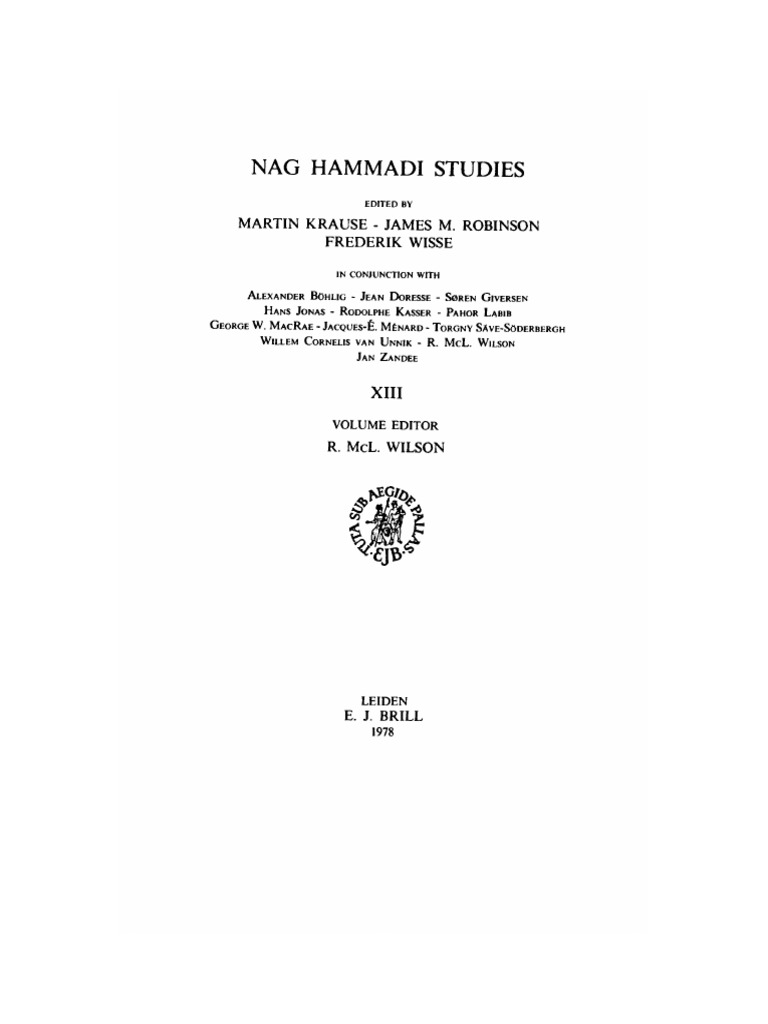 Books of Jeu and the Untitled Text in the Bruce Codex Schmidt MacDermot ...