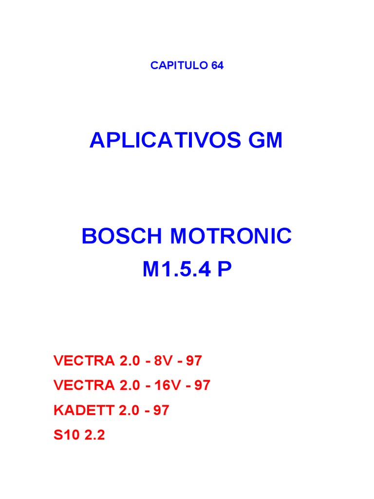 Bosch Motronic | PDF | Relé | Motores