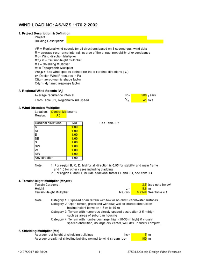 As-Nz 1170.2.2002 - Windload | PDF | Windward And Leeward | Pressure