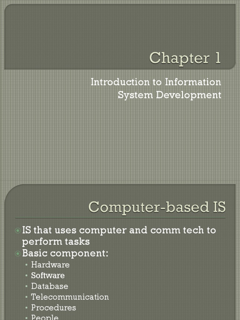 Overview of Information System Development | PDF | Systems Design ...