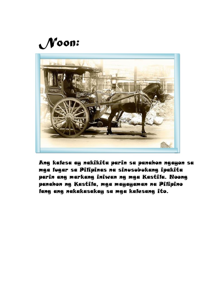 Transportasyon Noon