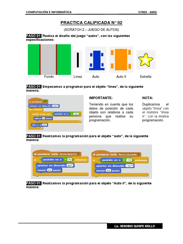 SCRATCH EJERCICIOS DE APLICACION | Scratch (lenguaje de programación ...