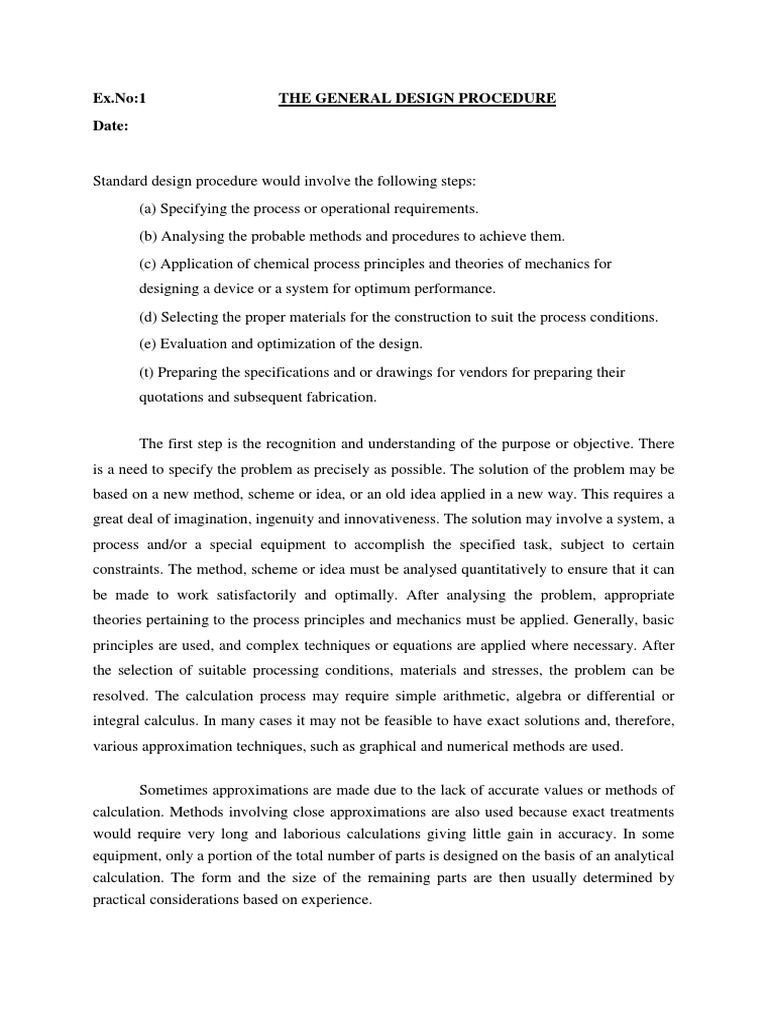 General Design Considerations-Chemical Engg | PDF | Mathematical ...