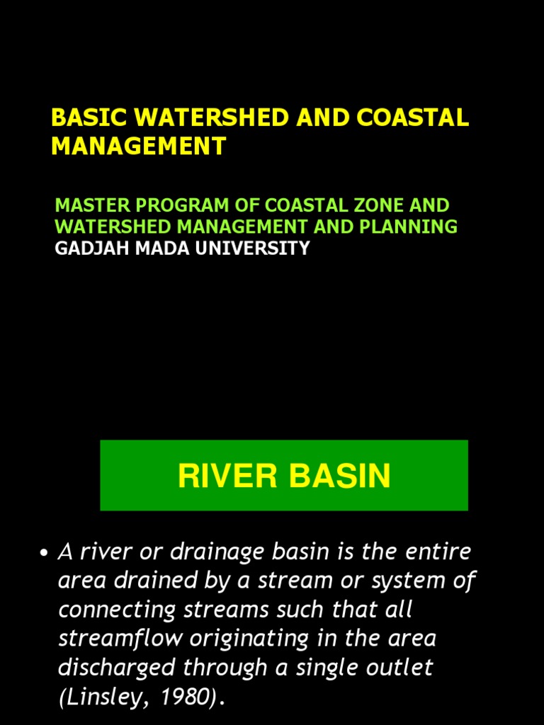 Master Program of Coastal Zone and Watershed Management and Planning | PDF