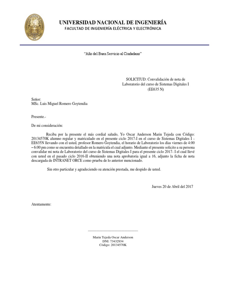 Carta Convalidacion Digitales | PDF