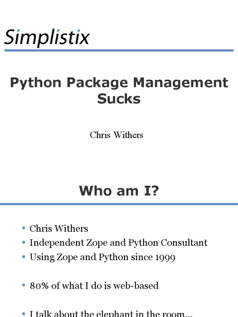 Python Package Management 08 | PDF | Python (Programming Language ...
