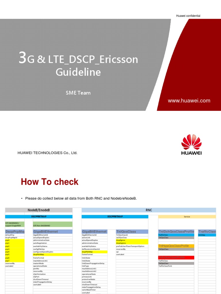 DSCP 3G LTE Guideline Ericsson2 | PDF