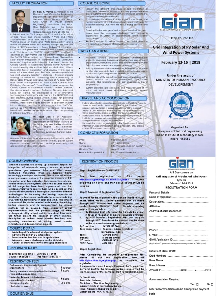 Brochure GIAN Feb | PDF | Electrical Grid | Distributed Generation