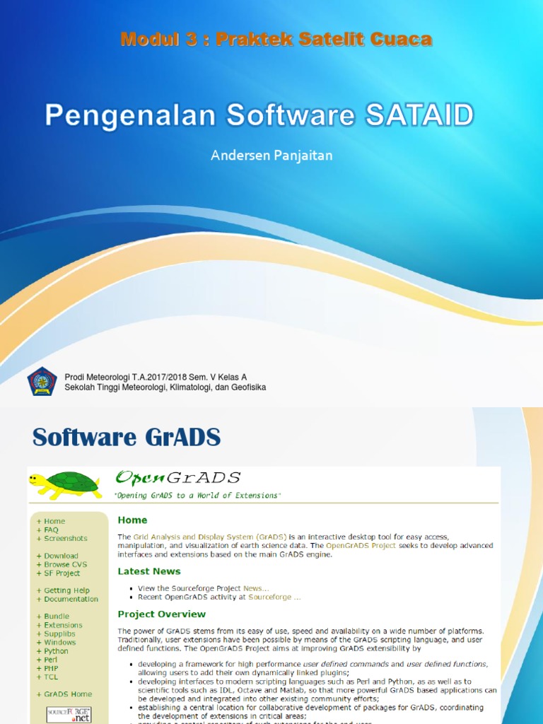 Modul 3 Pengenalan Software GrADS | PDF