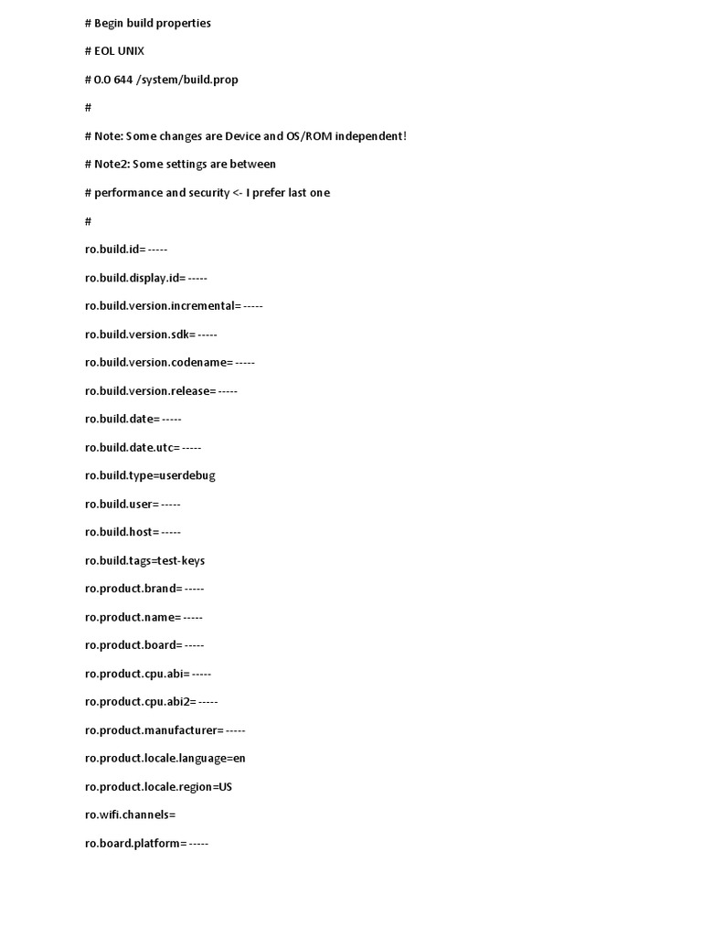 All Android Build - Prop | PDF | Computer Networking | Operating System ...