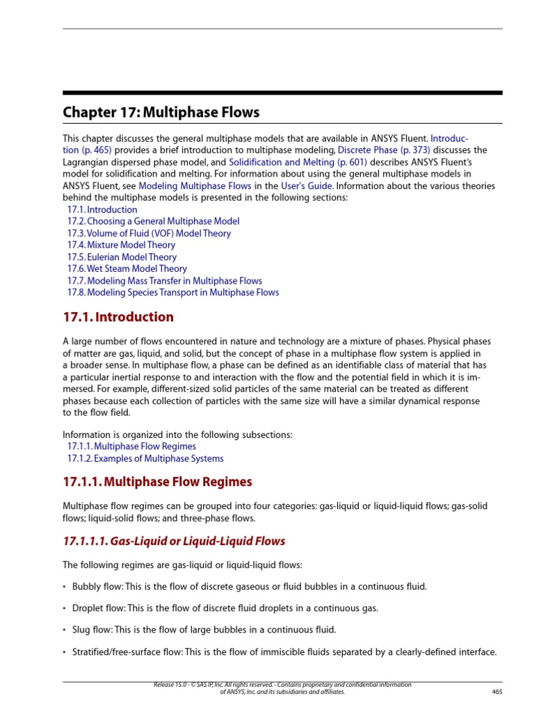 Theory Guide Multiphase Flow - ANSYS Fluent 16 | Download Free PDF ...