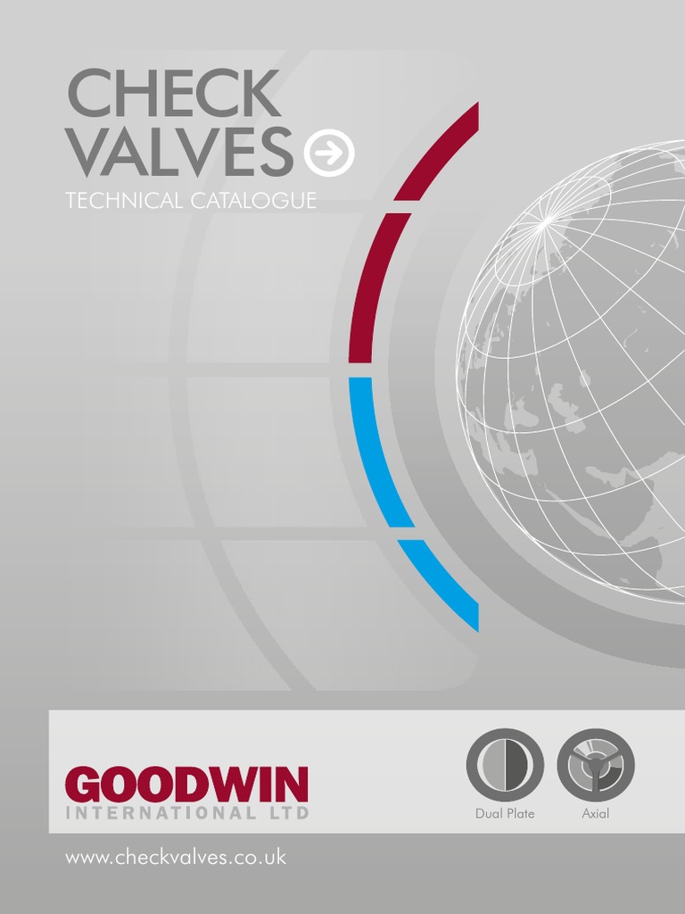 Goodwin Check Valve Technical Catalogue | PDF | Valve | Steel