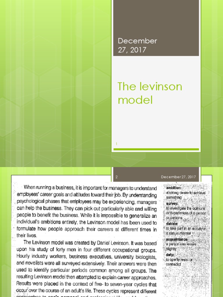Levinson Model Overview | PDF
