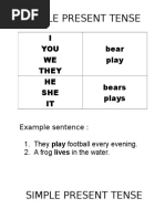 Action Verbs Present Simple Tense Word Search | PDF | Syntax | Language ...