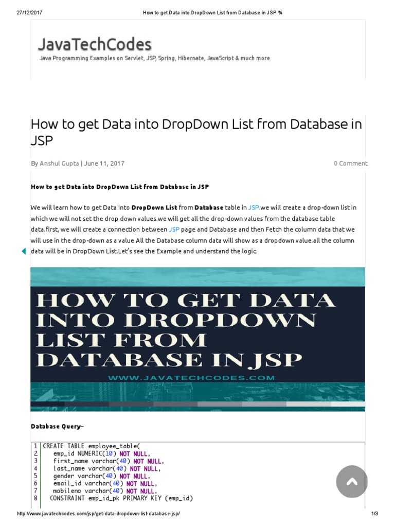 how-to-get-data-into-dropdown-list-from-database-in-jsp-pdf-java