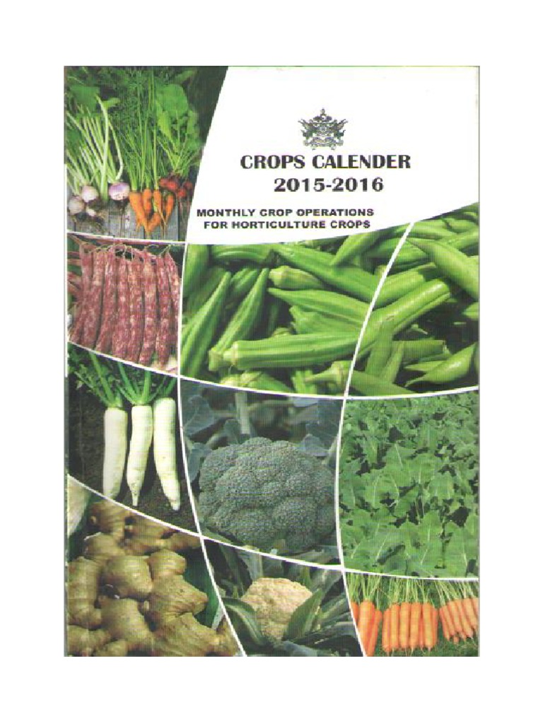 Crops Calender Sikkim | Vegetables | Sowing