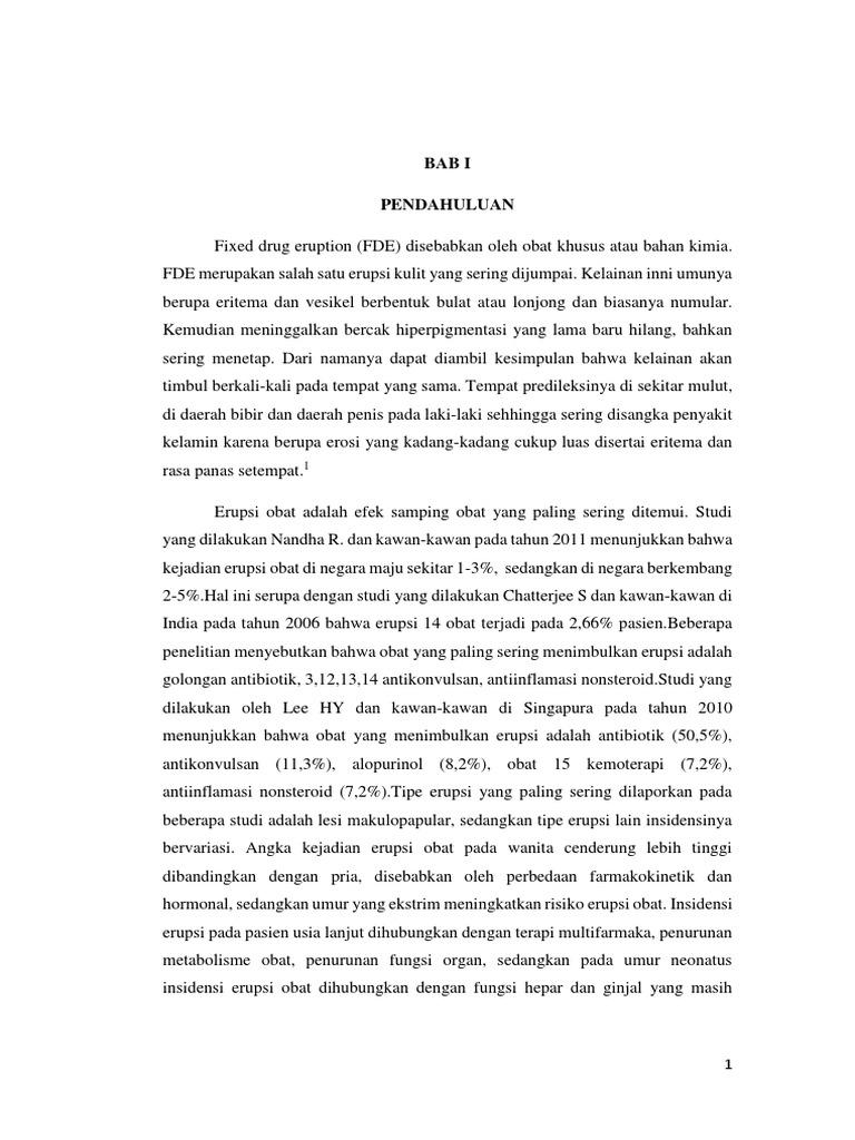 Fixed Drug Eruption | PDF | Kesehatan Holistik