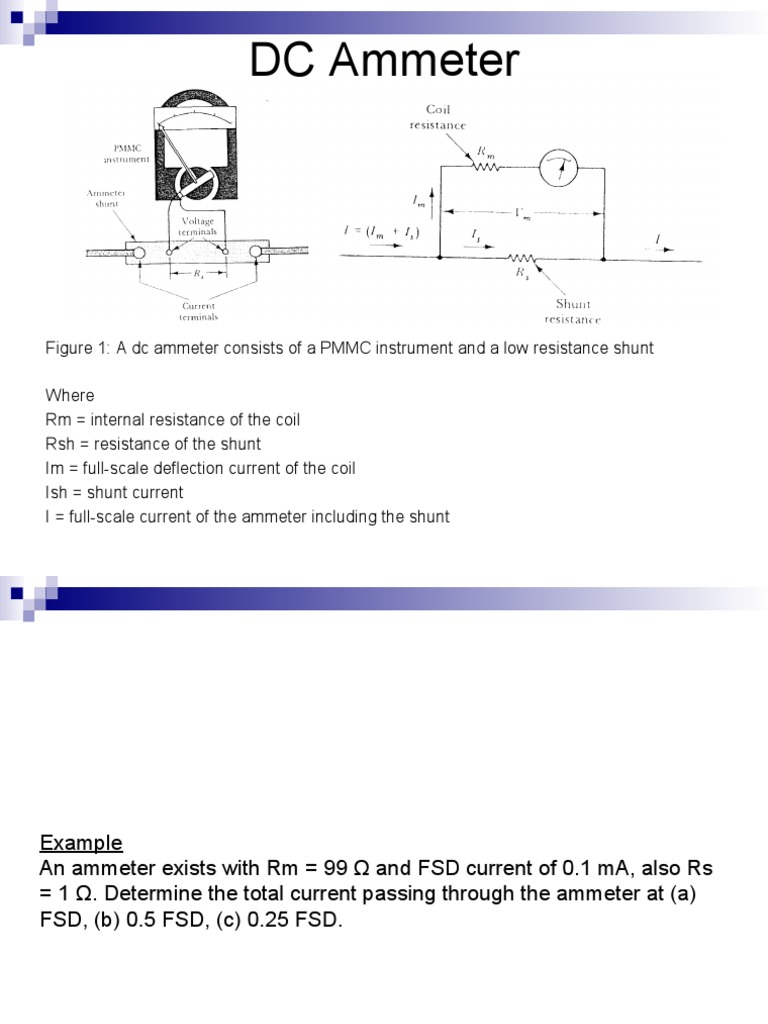 DC Ammeter and Voltmeter Basics | PDF | Electrical Engineering ...