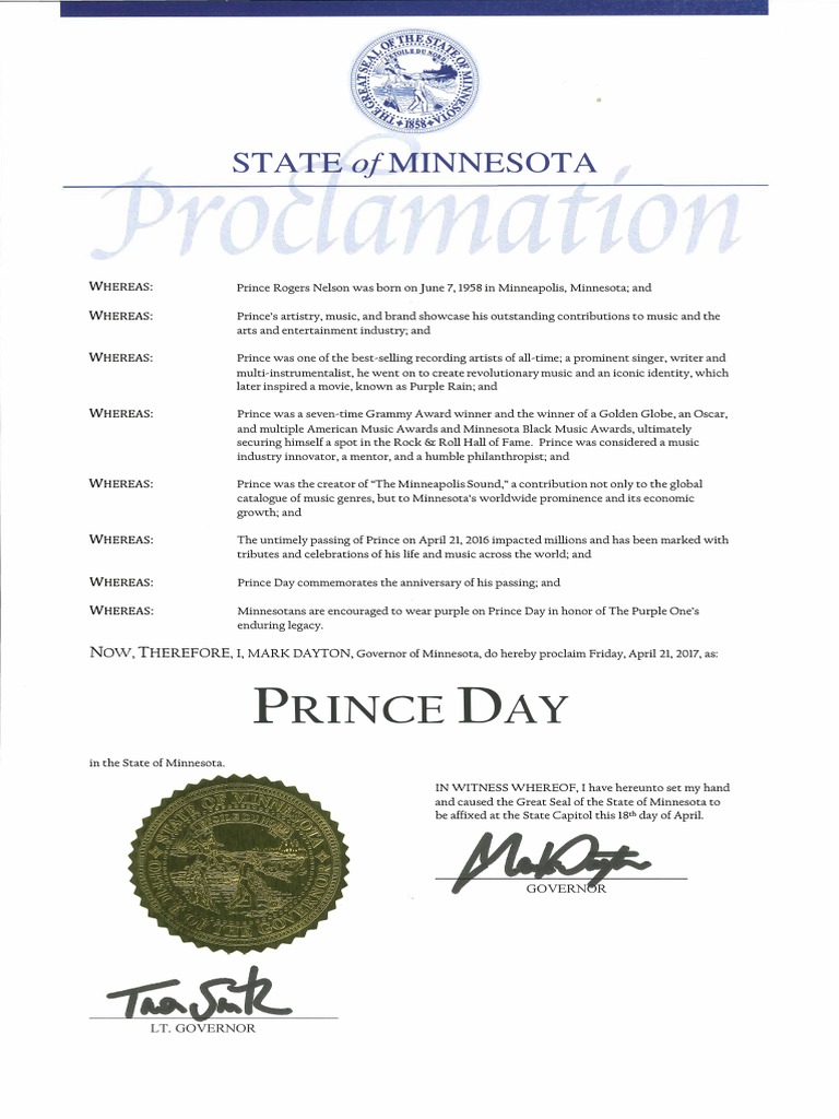 Prince Day: State A/Minnesota | PDF | Travel