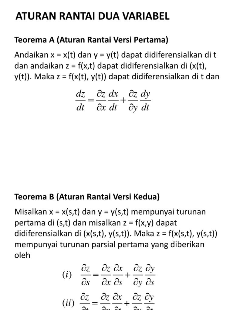 Aturan Rantai | PDF