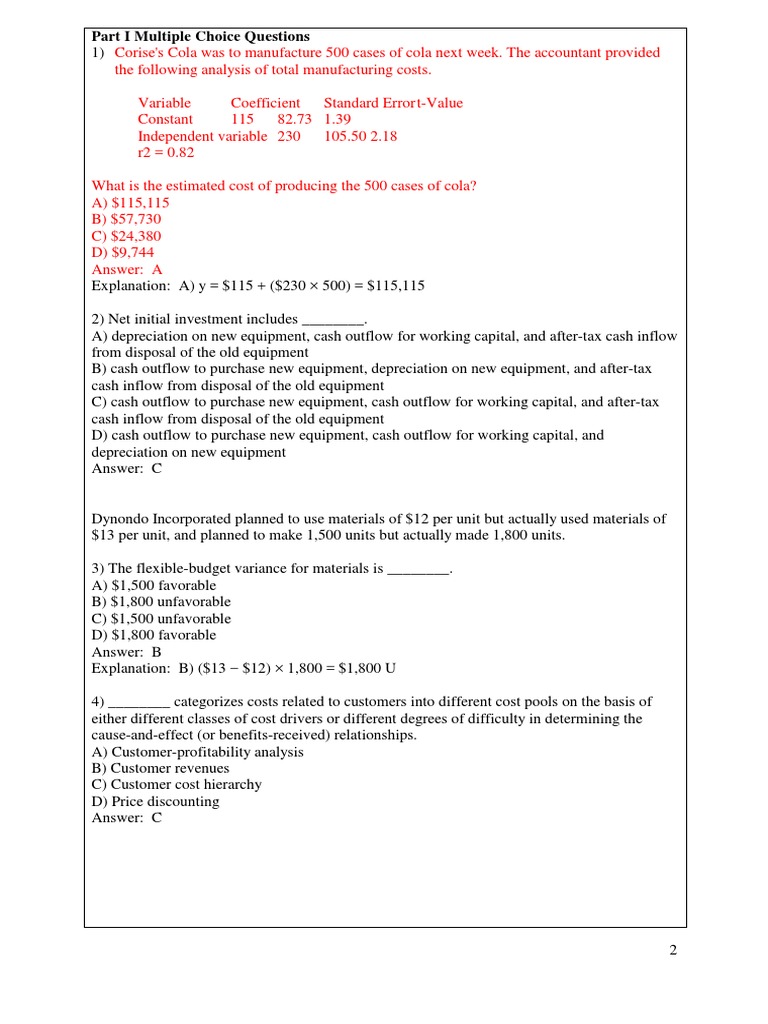ACY 3201 Pre-Final | PDF | Book Value | Sales