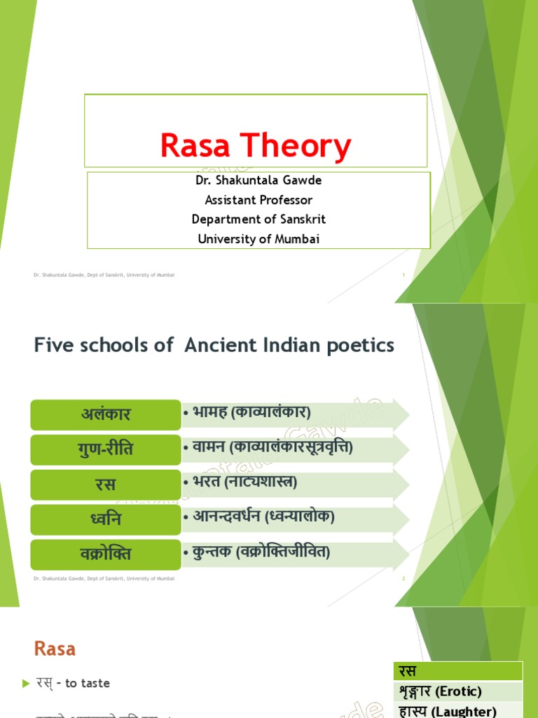 Rasa Theory - Rasasutra of Bharata | PDF | Aesthetics