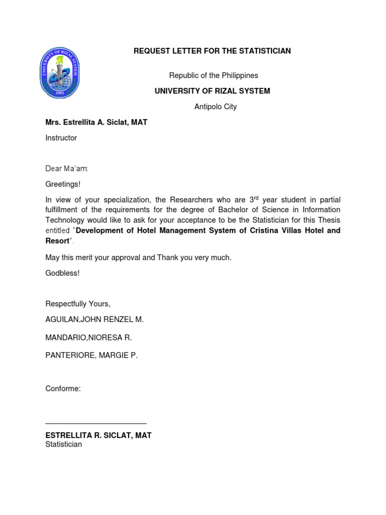 Thesis Letter | Master Of Arts | Thesis