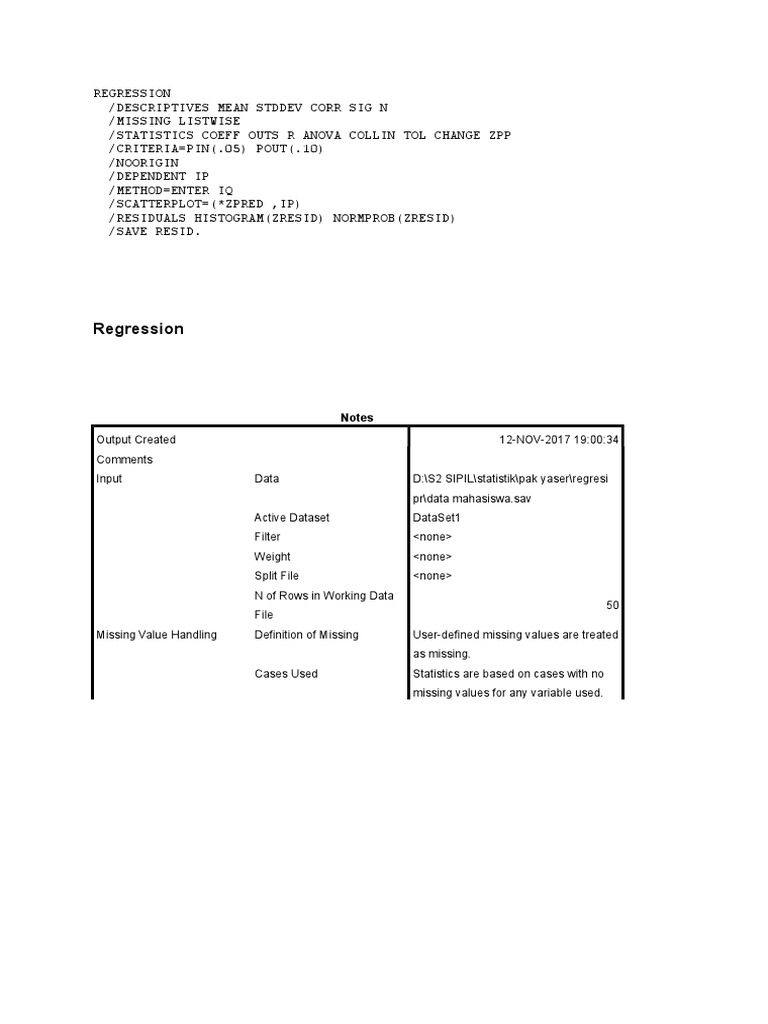 PR Regresi | PDF | Errors And Residuals | Autocorrelation