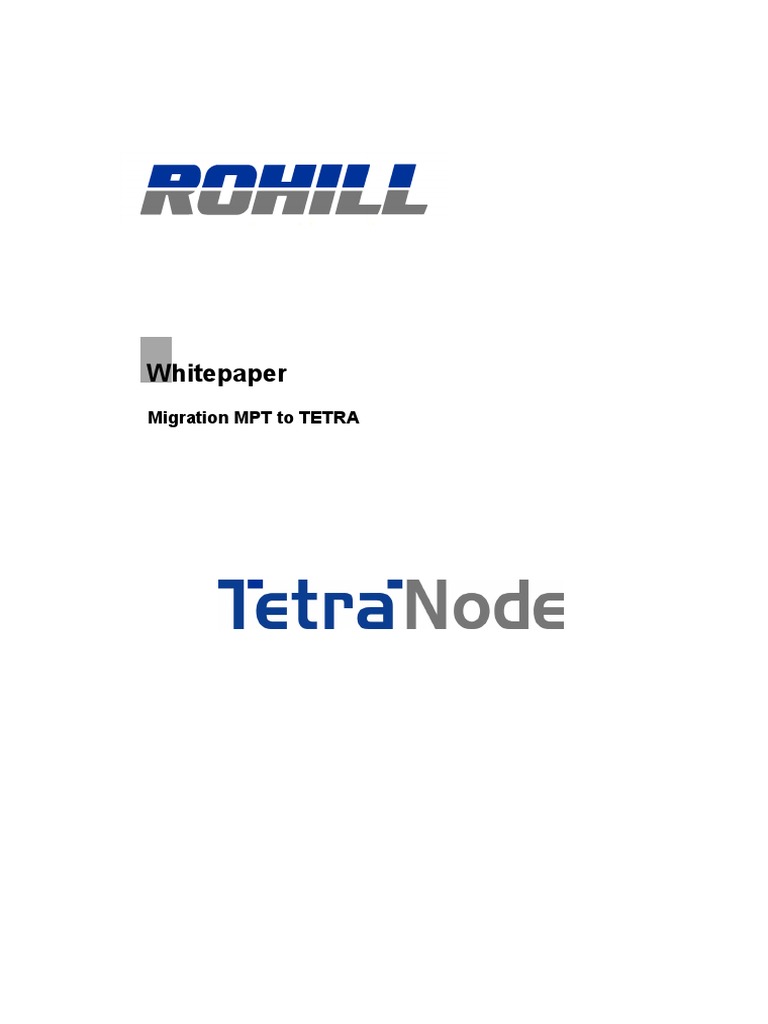 Migration MPT To TETRA Rohill | PDF | Communications Protocols ...