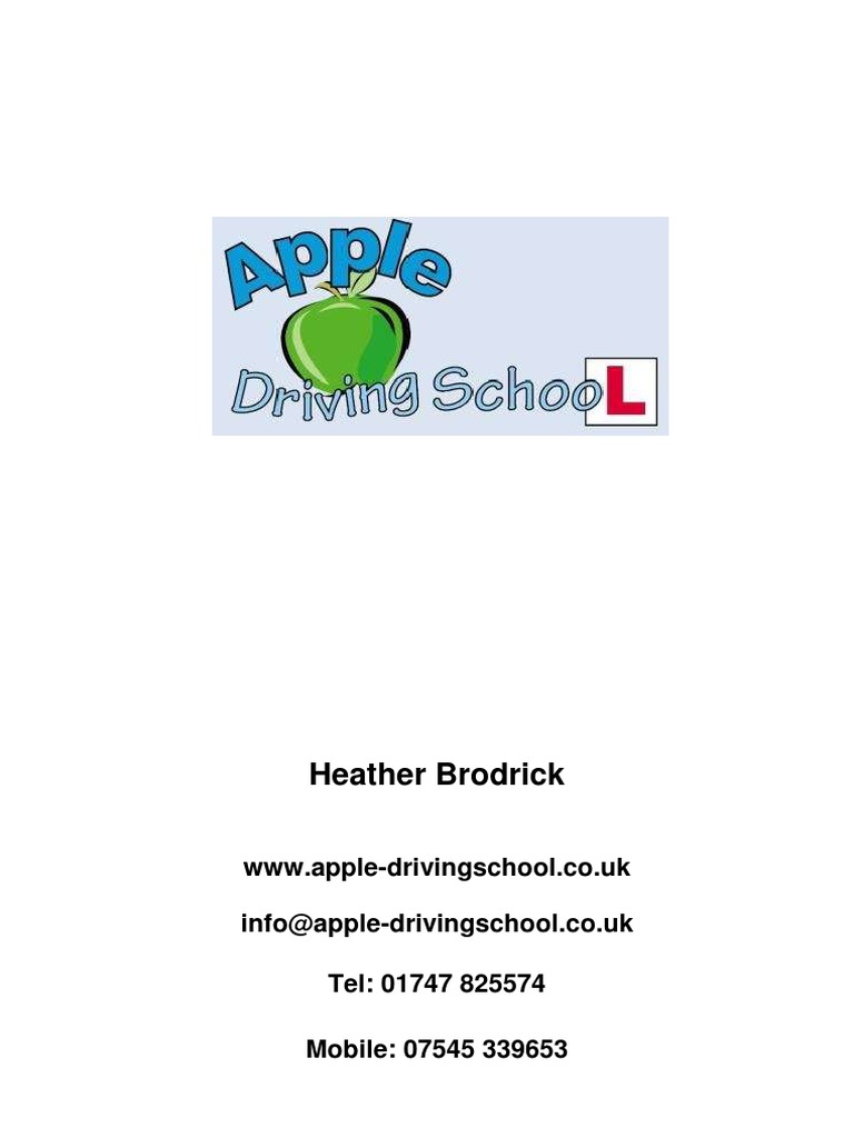 Pupil Handout Heather | PDF | Traffic | Road Transport