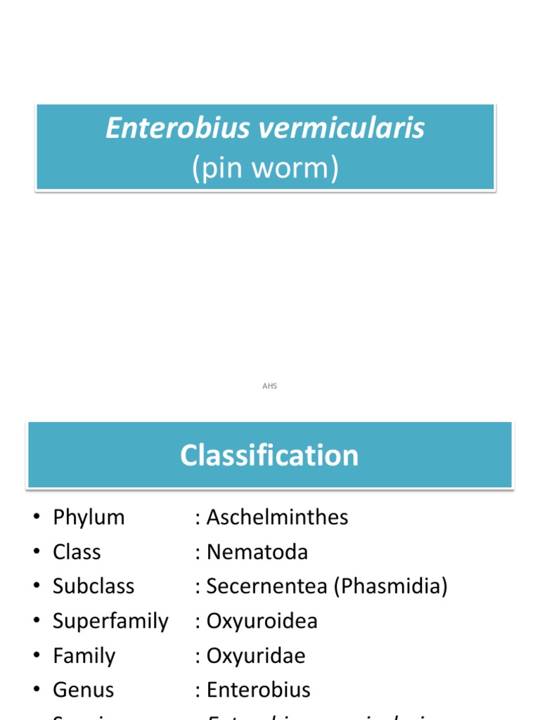 PR K2 Enterobius Vermicularis | PDF | Wellness | Medical
