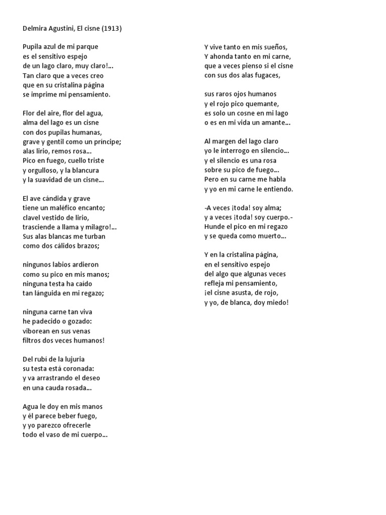 El cisne: símbolo de deseo y trascendencia en la poesía modernista ...