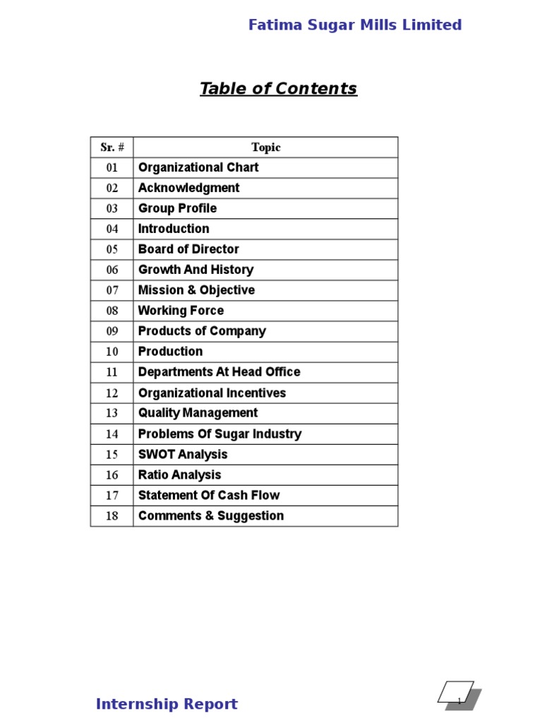 Fatima Sugar Mills Overview Report | PDF | Social Security (United ...