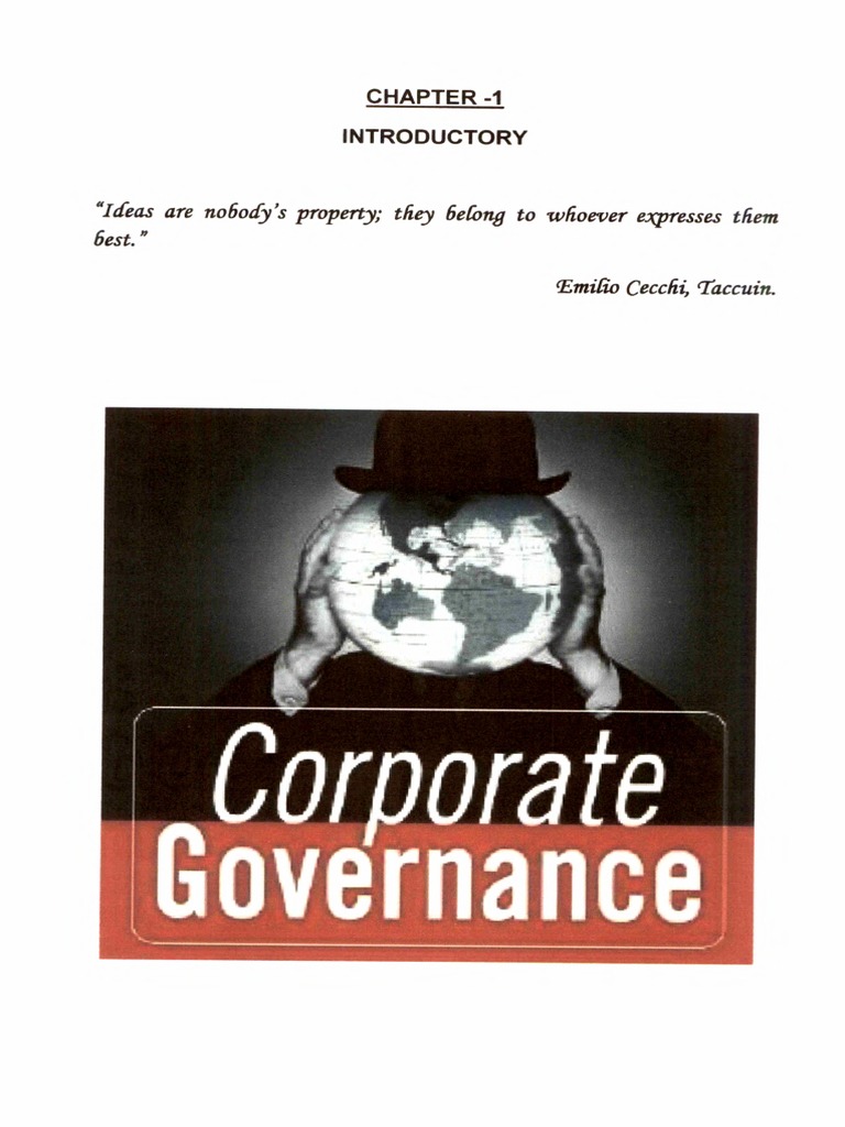 09 Chapter 1 | PDF | Corporate Governance | Governance