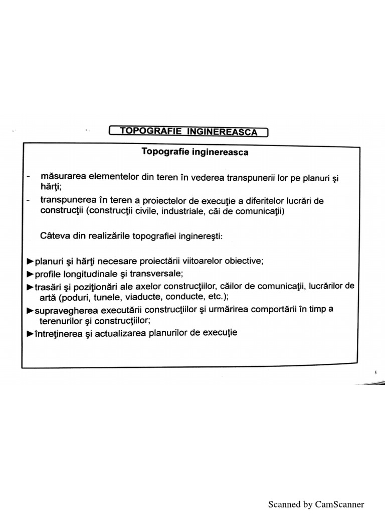Curs Topografie Inginereasca | PDF