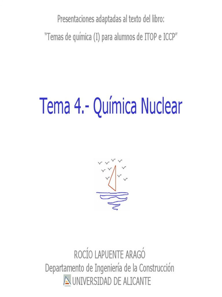 Introducción a la Química Nuclear | PDF | Desintegración radioactiva ...