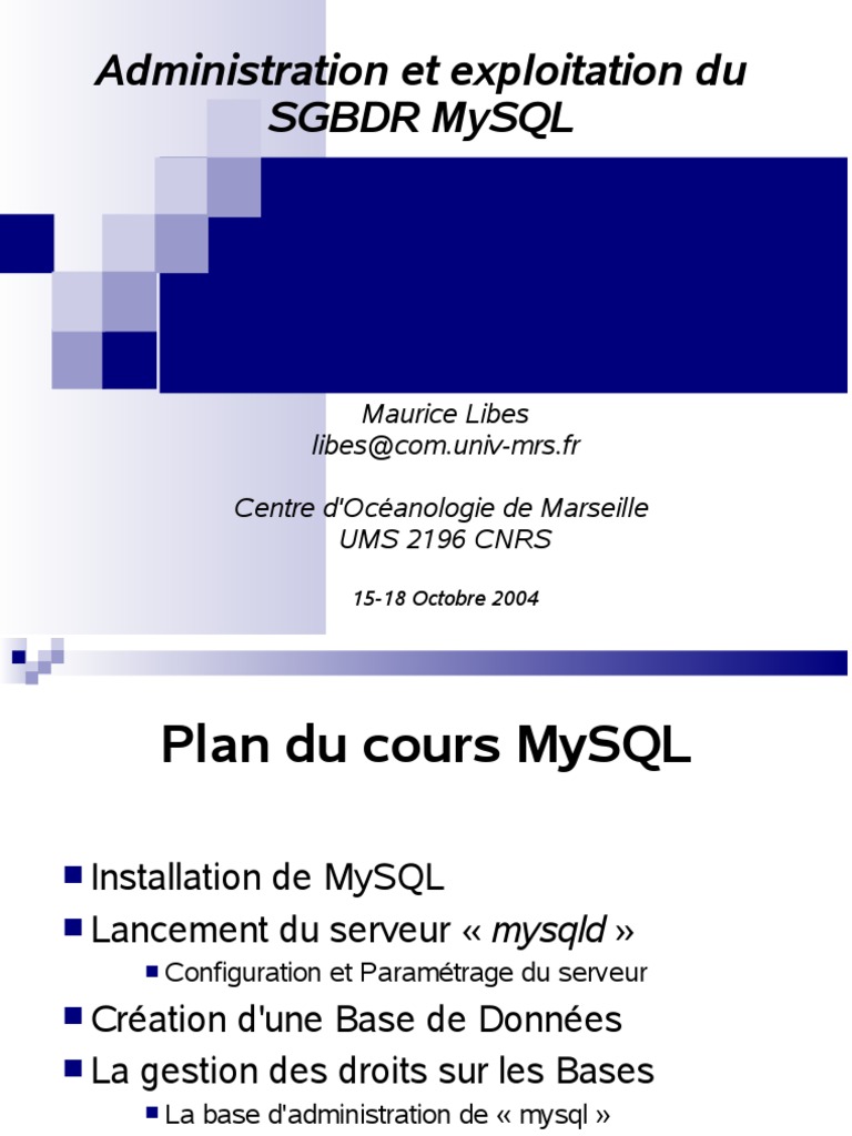 Cours Mysql | PDF | Business