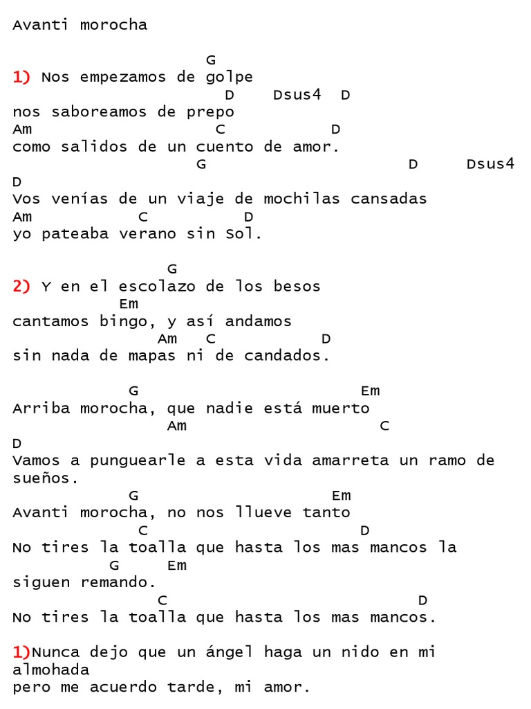 Avanti Morocha | PDF