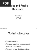 PRSA Code of Ethics Overview | PDF | Public Relations | Profession